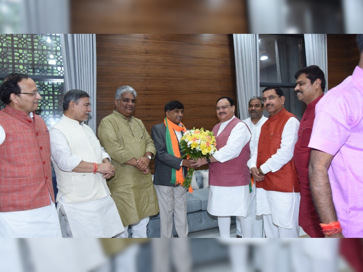 Former Rajya Sabha MP and Karnataka Congress leader KC Ramamurthy joins BJP