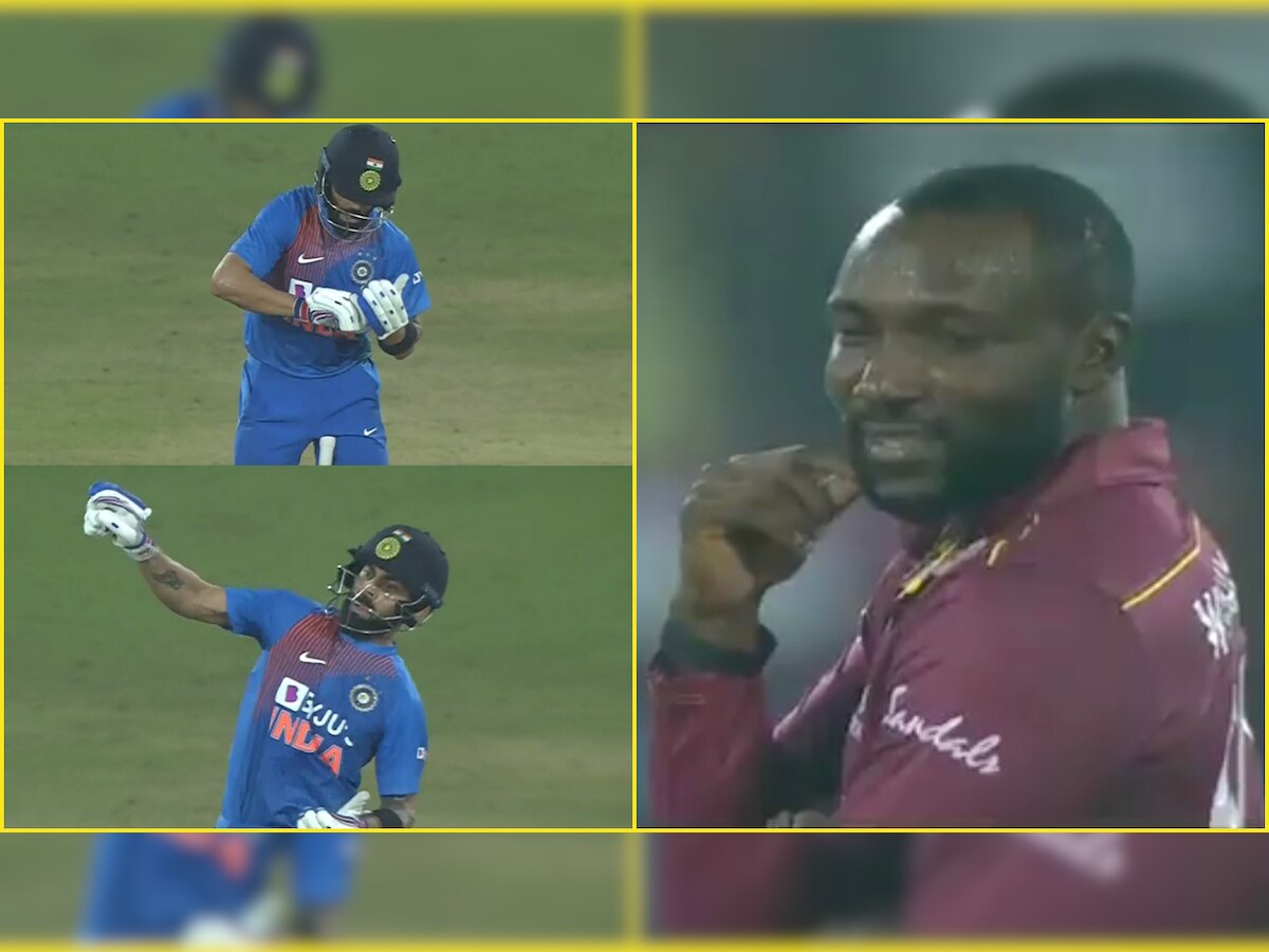 Watch: Virat Kohli celebrates with Kesrick Williams' own notebook ...