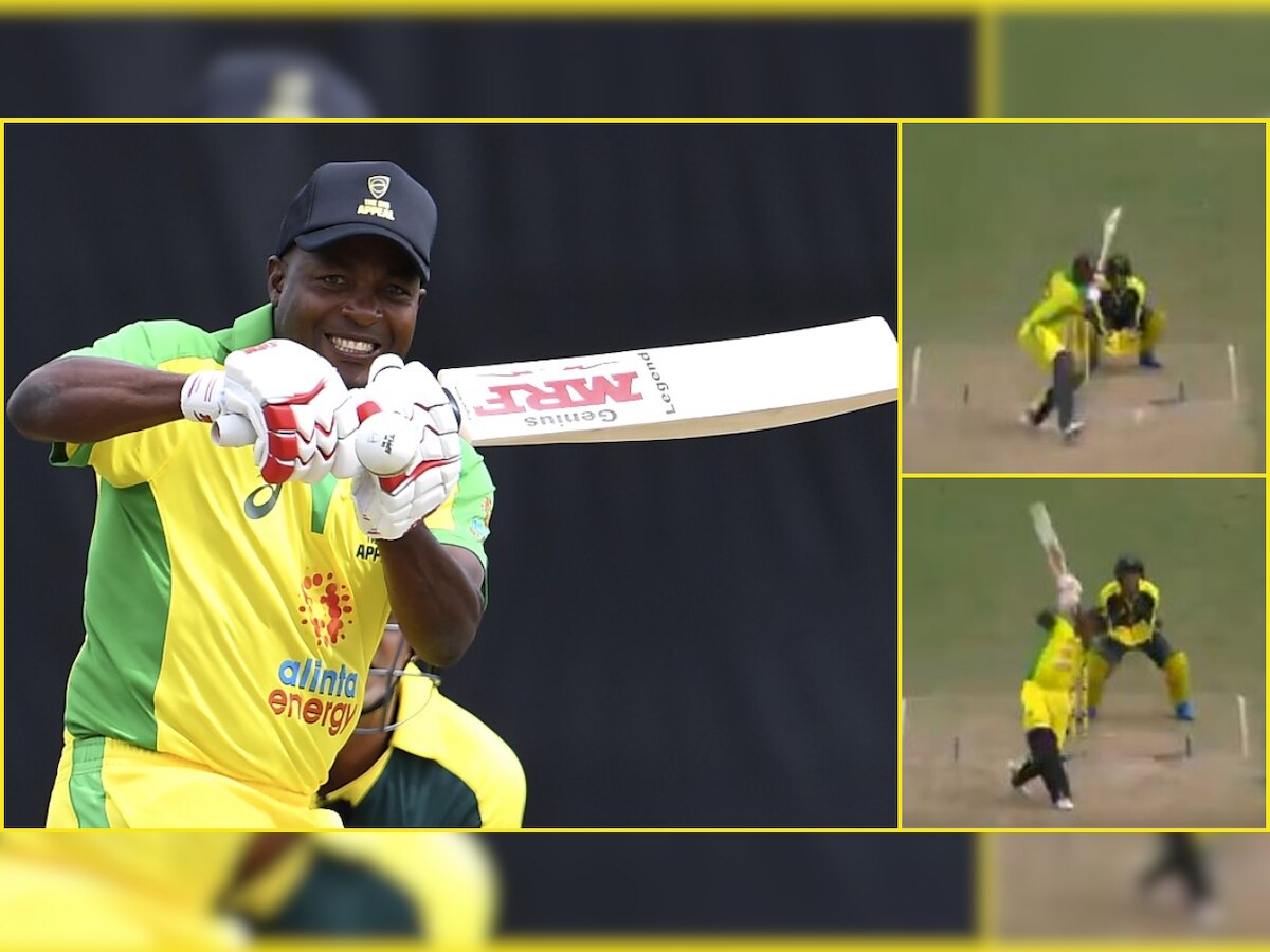 WATCH: Brian Lara smashes Andrew Symonds for a huge six during Bushfire ...