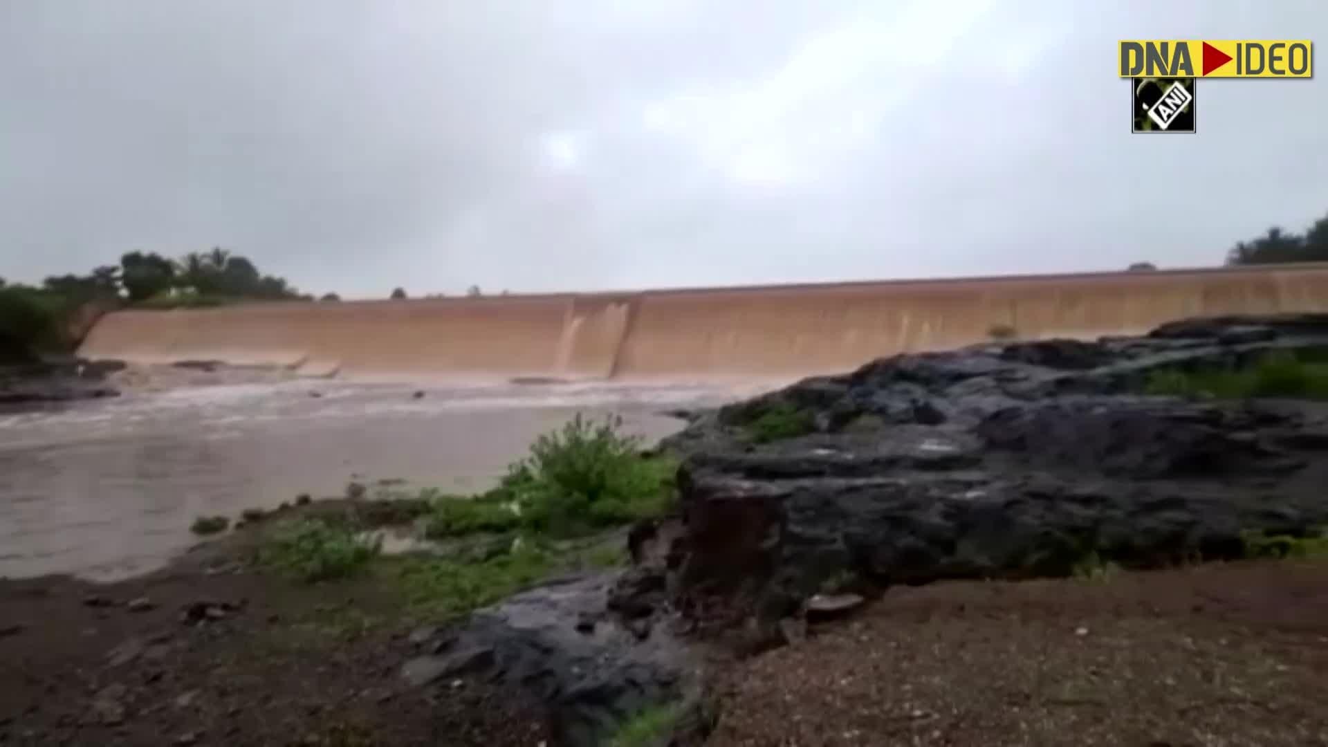 Water level increases in Shetrunji river after heavy rainfall in Junagadh