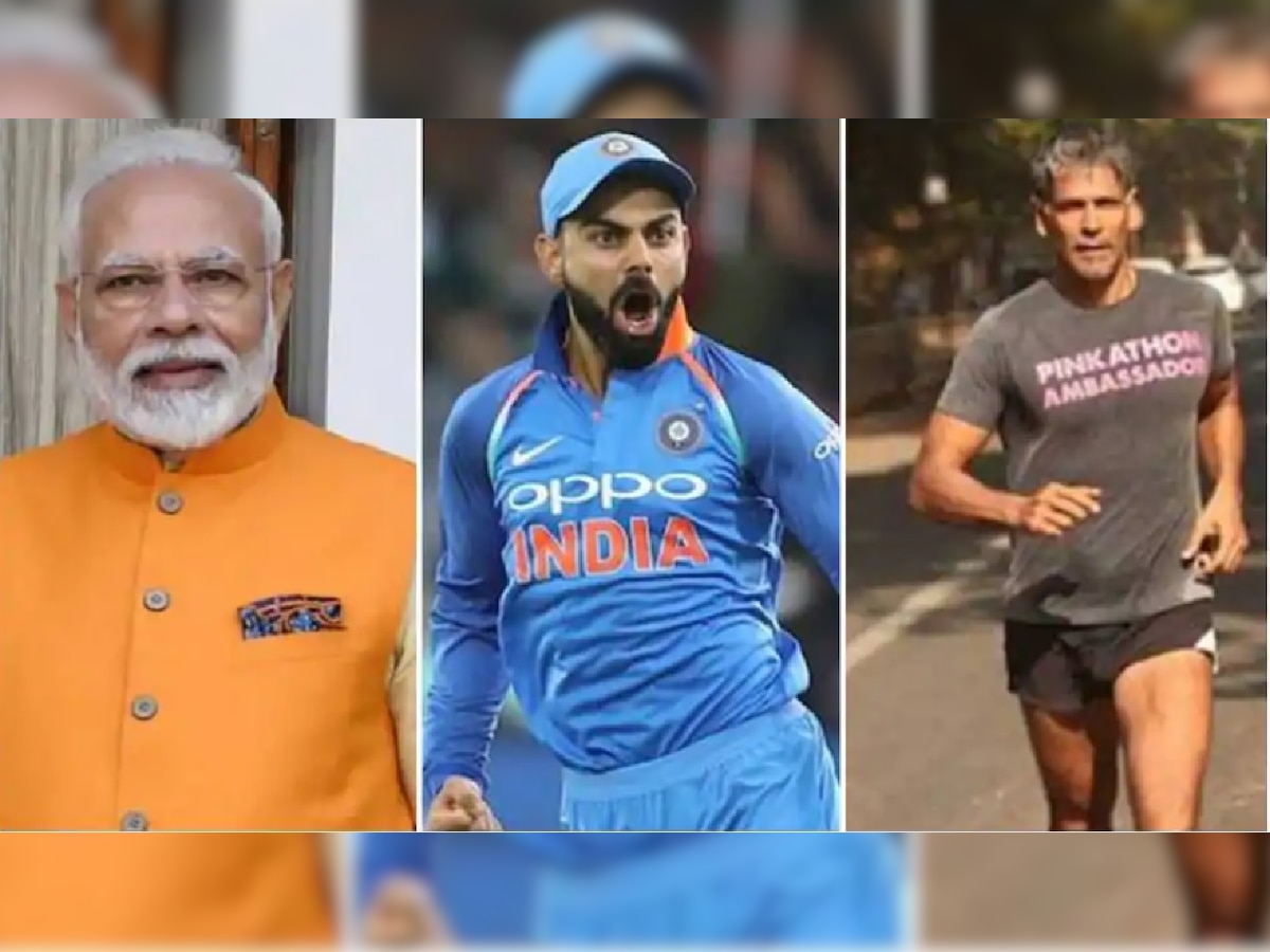 On 1st anniversary of Fit India Movement, PM Modi to interact with Virat Kohli, Milind Soman ...
