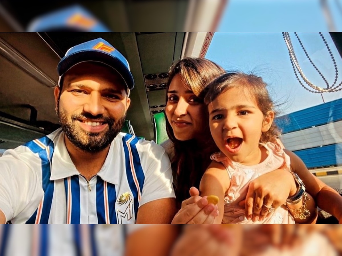 'Proud Girl Dad': Rohit Sharma shares a beautiful picture with daughter ...