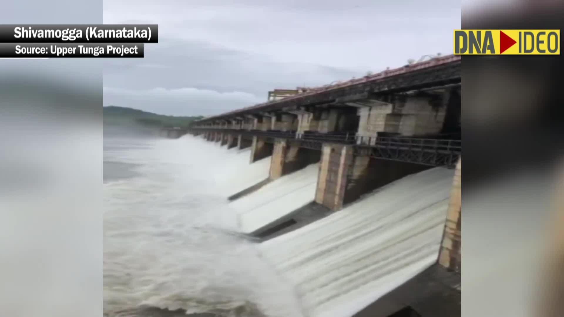 Shivamogga’s Tunga Dam releases excess water following heavy rainfall