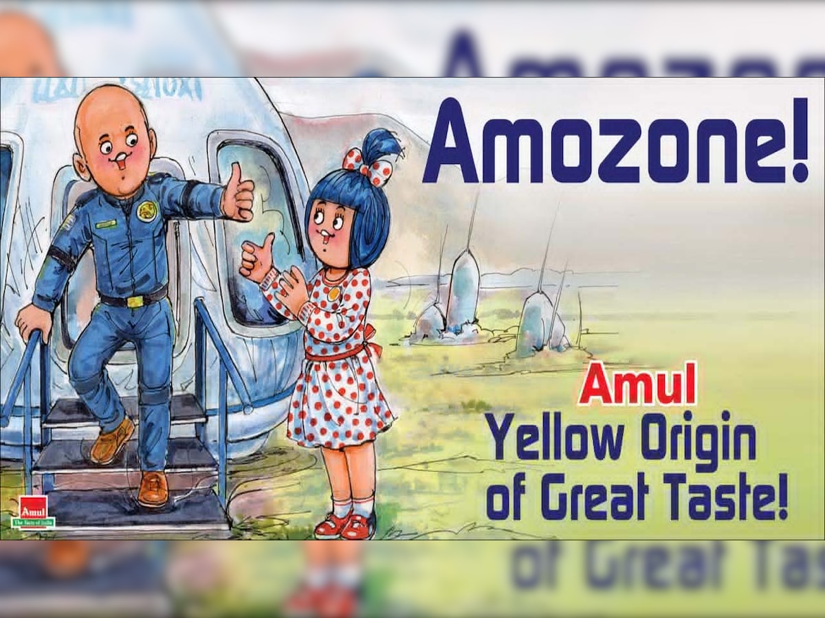 'Amozone!': Amul dedicates doodle to Jeff Bezos and crewmates for ...