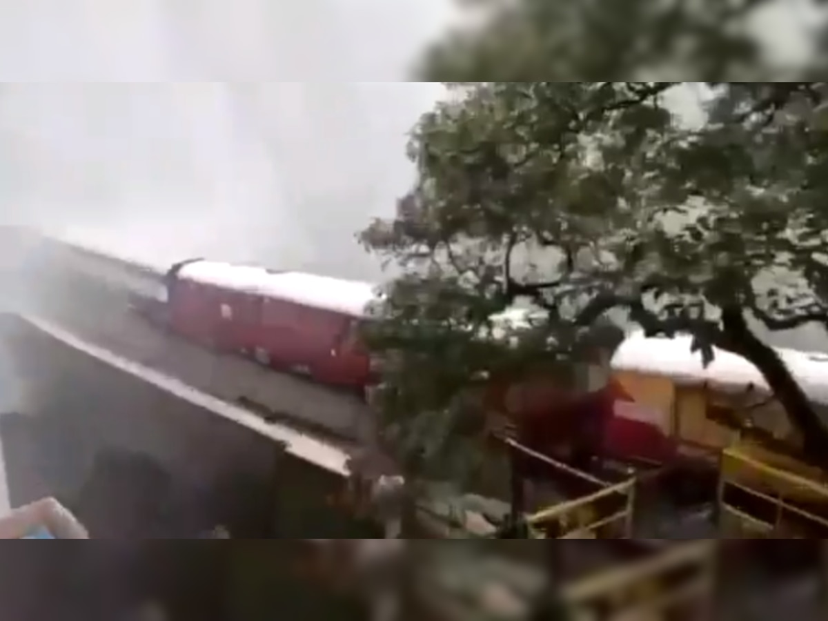 Watch: Breathtaking video of train passing through waterfall during ...