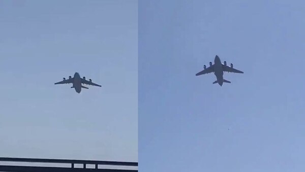 Shocking! Video shows two people falling off aircraft mid-air in ...