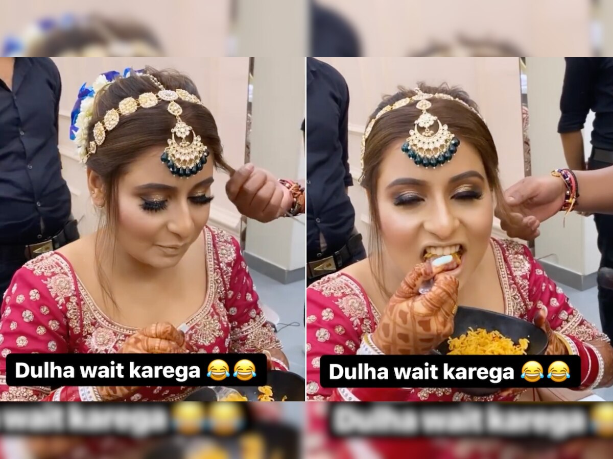 'Dulha wait karega': Video of hungry bride eating Maggi before wedding ...
