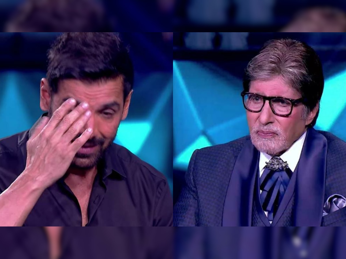 ‘Kaun Banega Crorepati 13’: John Abraham gets emotional in front of Amitabh Bachchan - WATCH