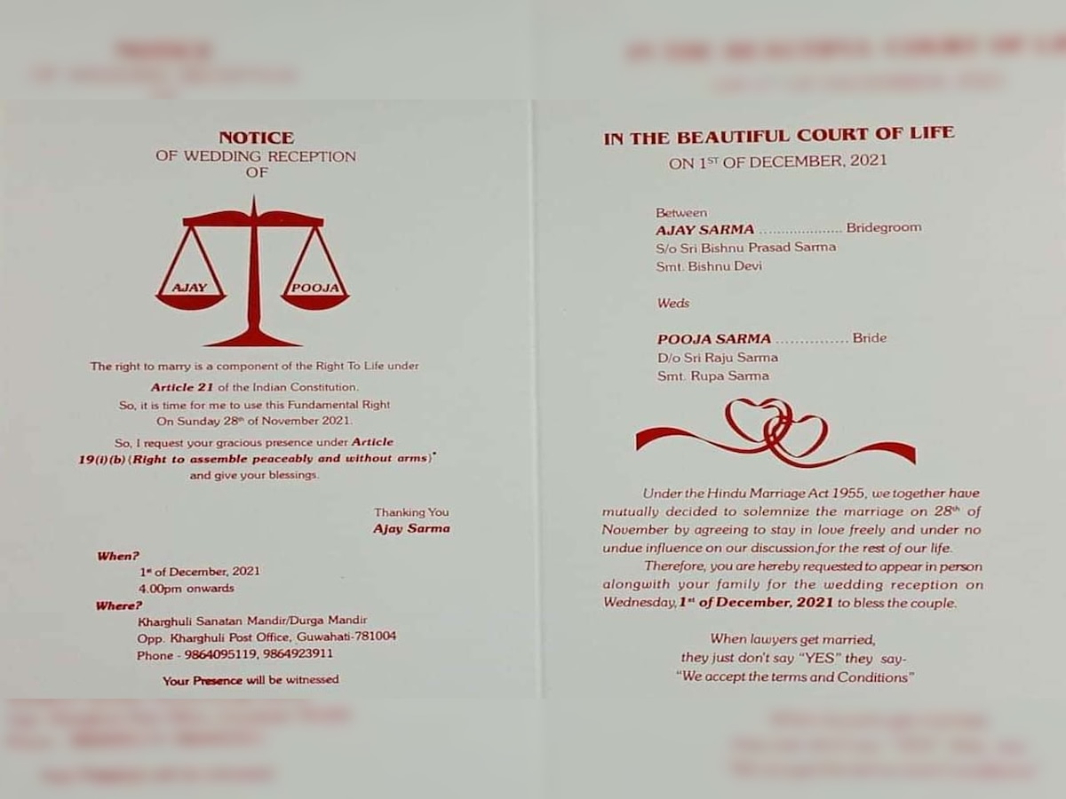 Lawyer's unique Constitution-themed wedding card goes viral, leaves ...