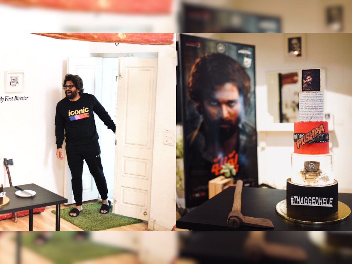 Inside pics of Allu Arjun’s ‘Pushpa’ themed party with family and friends