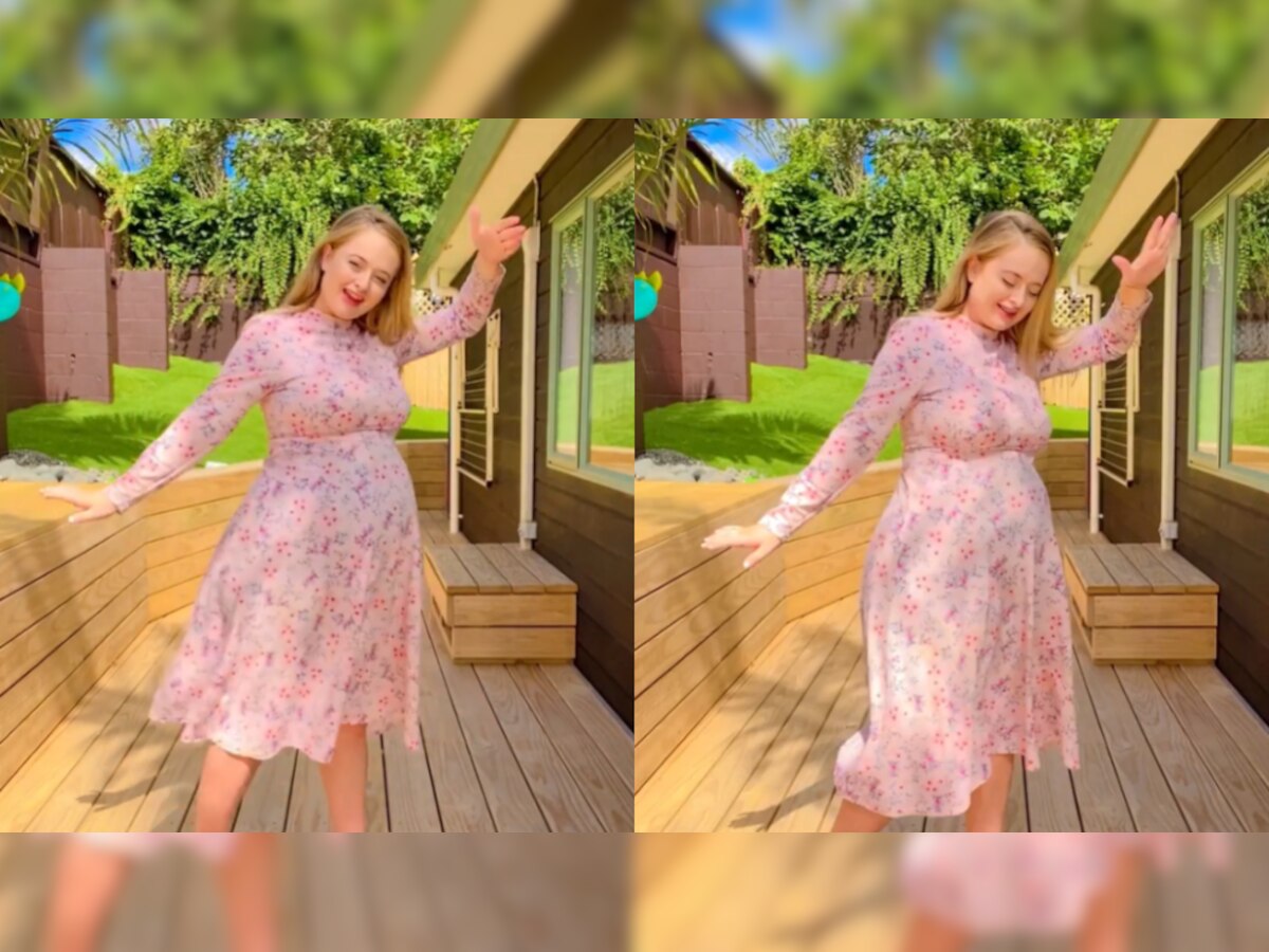 Pregnant woman recreates Rashmika Mandanna's VIRAL 'Saami Saami' song ...
