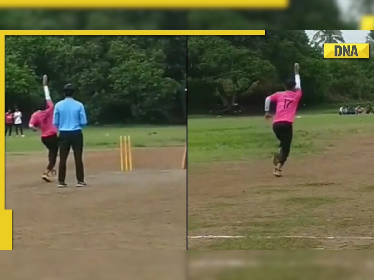 Unorthodox bowling action reminds netizens of 'Goli' from Lagaan - Watch