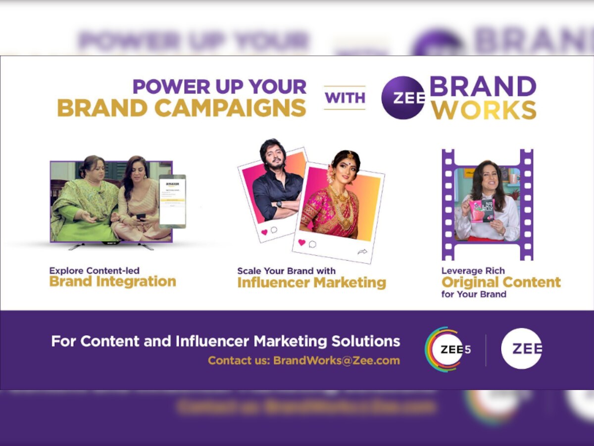 ZEE Brand Works launched to leverage ingenious creativity, consumer ...