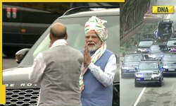 Prime Minister Narendra Modi arrives for Independence Day 2022 speech ...