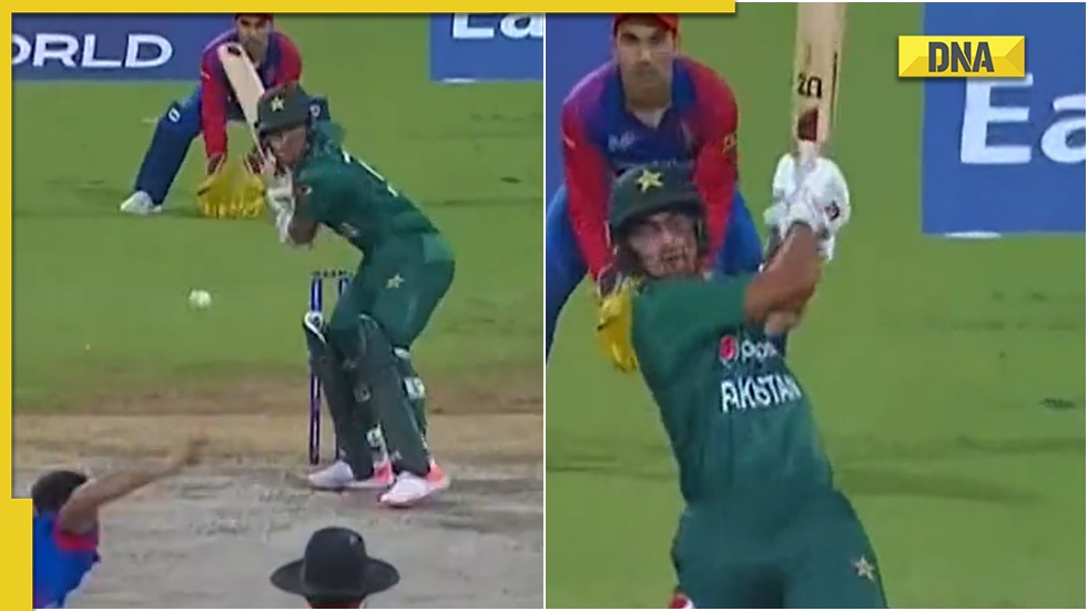 Pak Vs Afg Watch Naseem Shahs Crowning Moment Smacks 2 Sixes To Take