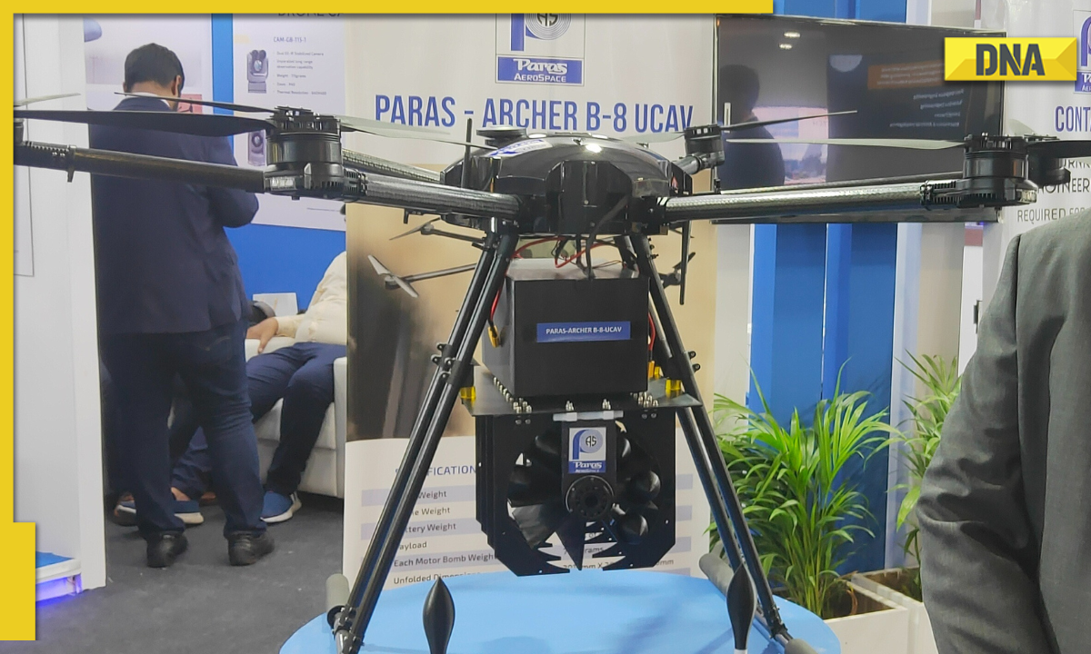 Paras Aerospace showcases Archer-B8 UCAV attack drone at DefExpo 2022