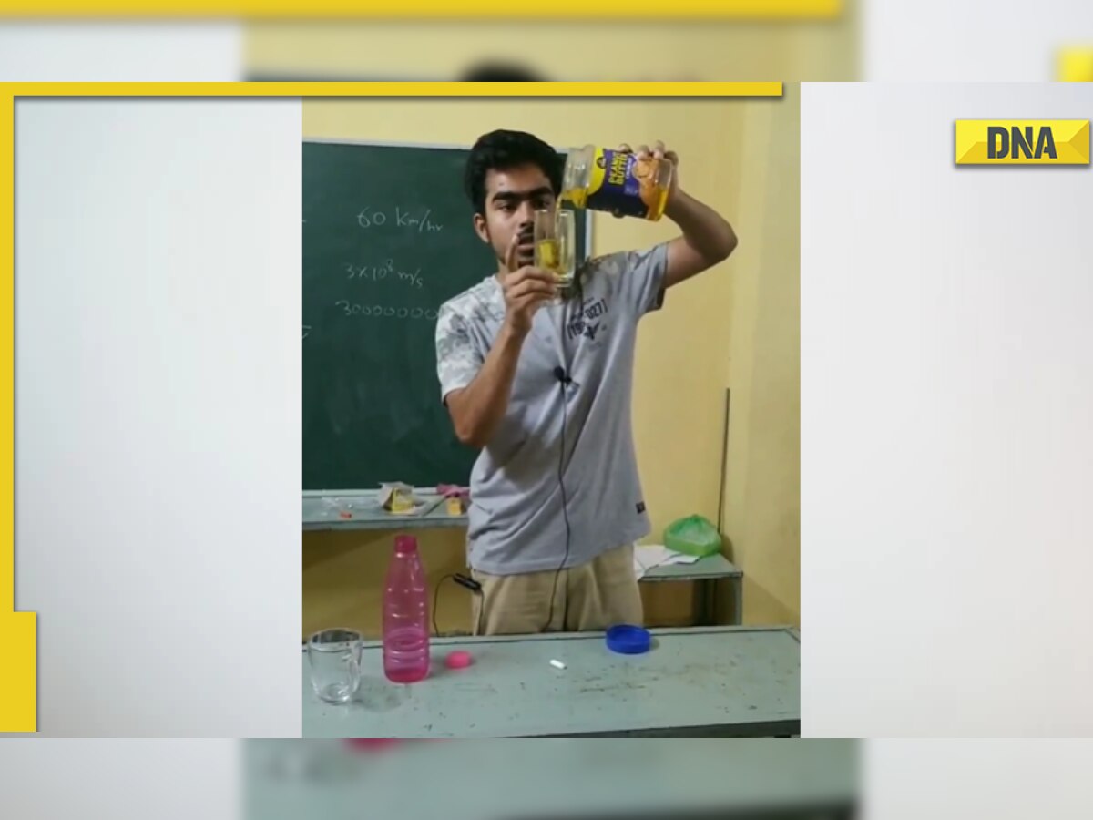 Viral video: Physics teacher teaches refraction in easy way, wins ...
