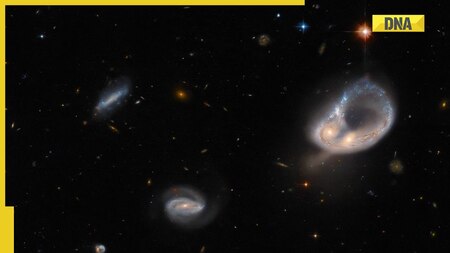 NASA: Hubble Space Telescope captures pair of merging galaxies in ...