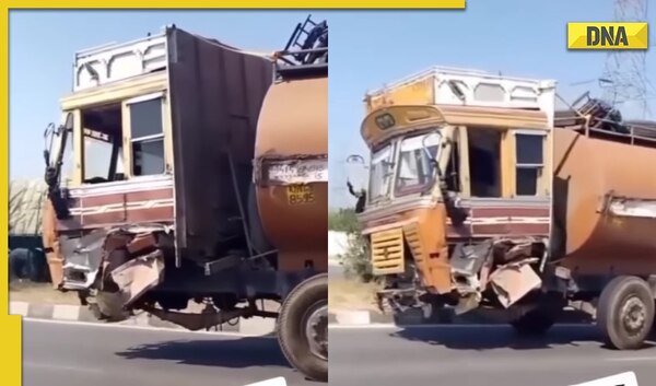 Viral video: Man drives truck without front wheels, netizens say 'heavy ...