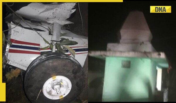 Madhya Pradesh: Plane crashes into temple in Rewa during training, pilot killed, video surfaces