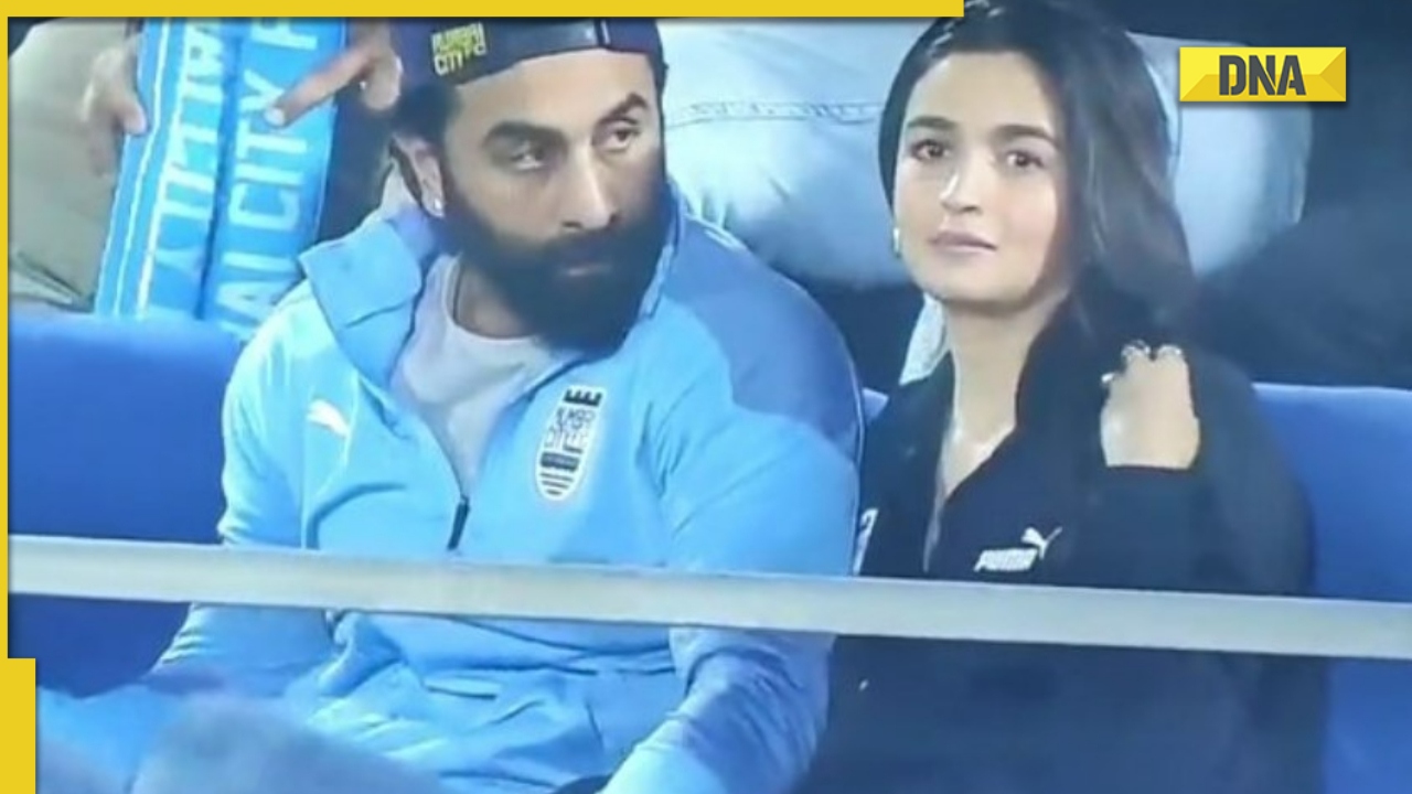 Ranbir Kapoor, Alia Bhatt attend ISL match between Mumbai City FC and ...