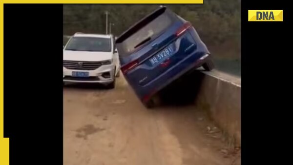 Viral video: Two SUVs cross each other on narrow bridge, internet calls them 'heavy driver'