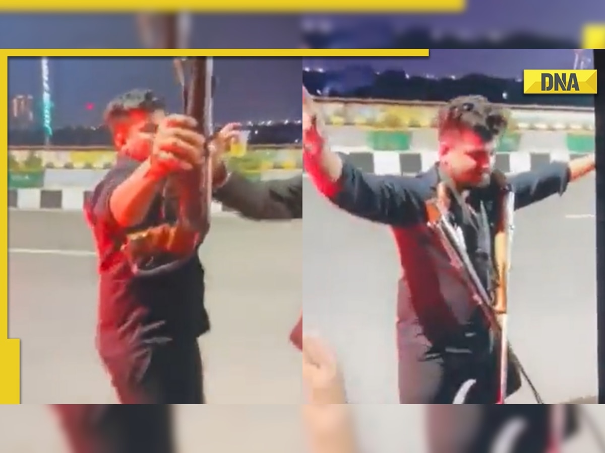Ghaziabad news: Men dance with rifles while drinking on elevated road, booked after video goes viral