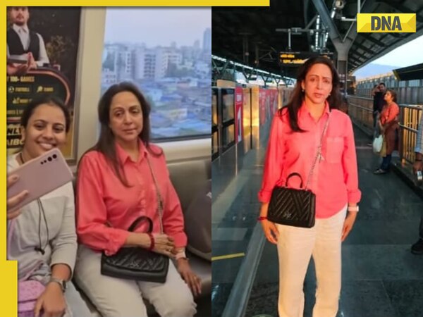Watch: Hema Malini travels in Mumbai Metro, auto during commute home; clicks selfies with ...