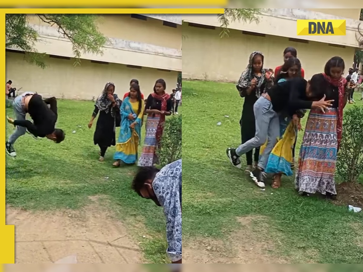Viral video: Boy tries to perform backflip to impress girls and this ...