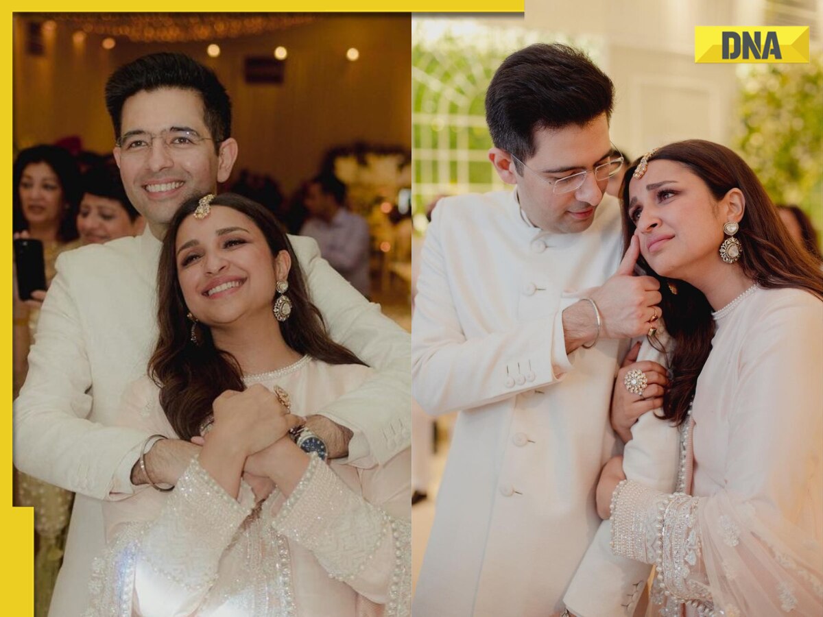 Parineeti Chopra reveals how she fell for Raghav Chadha, shares pic of him wiping her tears ...