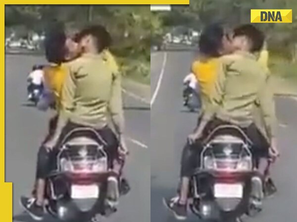 Uttar Pradesh: Video of 2 men kissing each other while riding scooty in Rampur goes viral