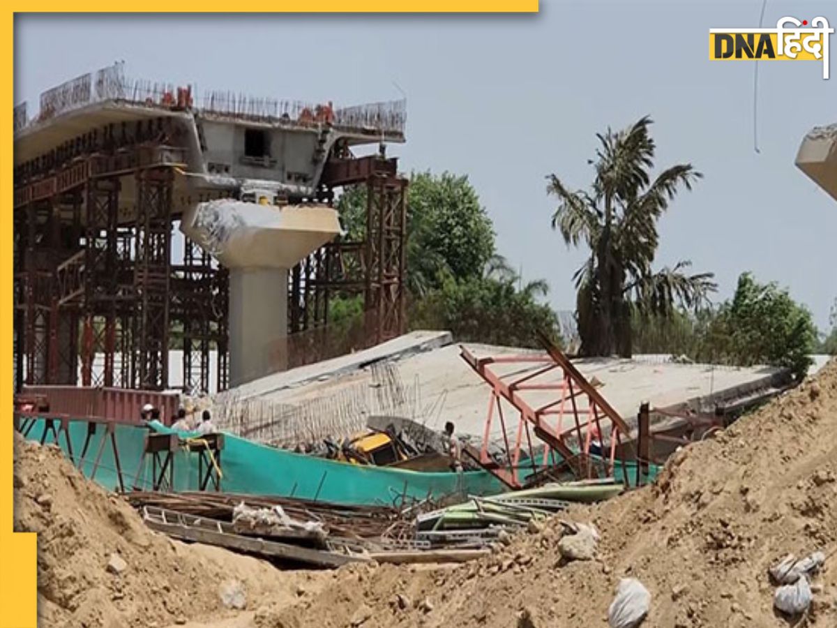 Delhi में NH-48 के पास बन रहे फ्लाईओवर का एक हिस्सा गिरा, गलती से हुए ...