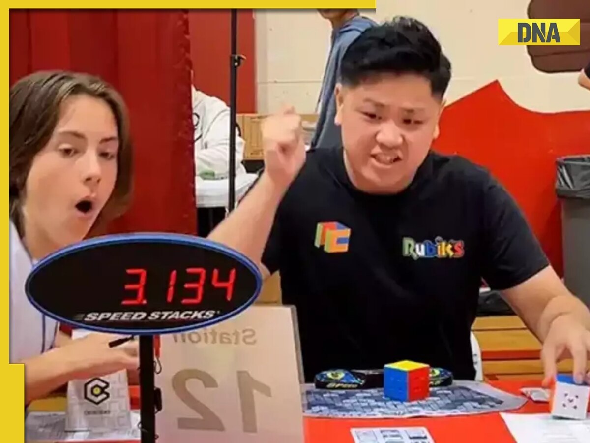 Viral video Rubik s cube world record shattered as man solves it in just 3.13 seconds watch