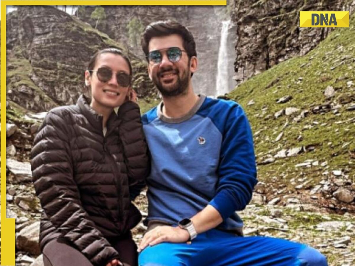Karan Deol, Drisha Acharya enjoy honeymoon in Manali; actor goes trekking with wife, shares ...