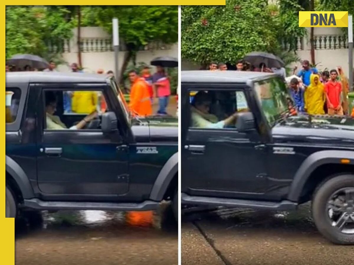 Mahindra Thar turns heads as Amitabh Bachchan drives the SUV to his ...