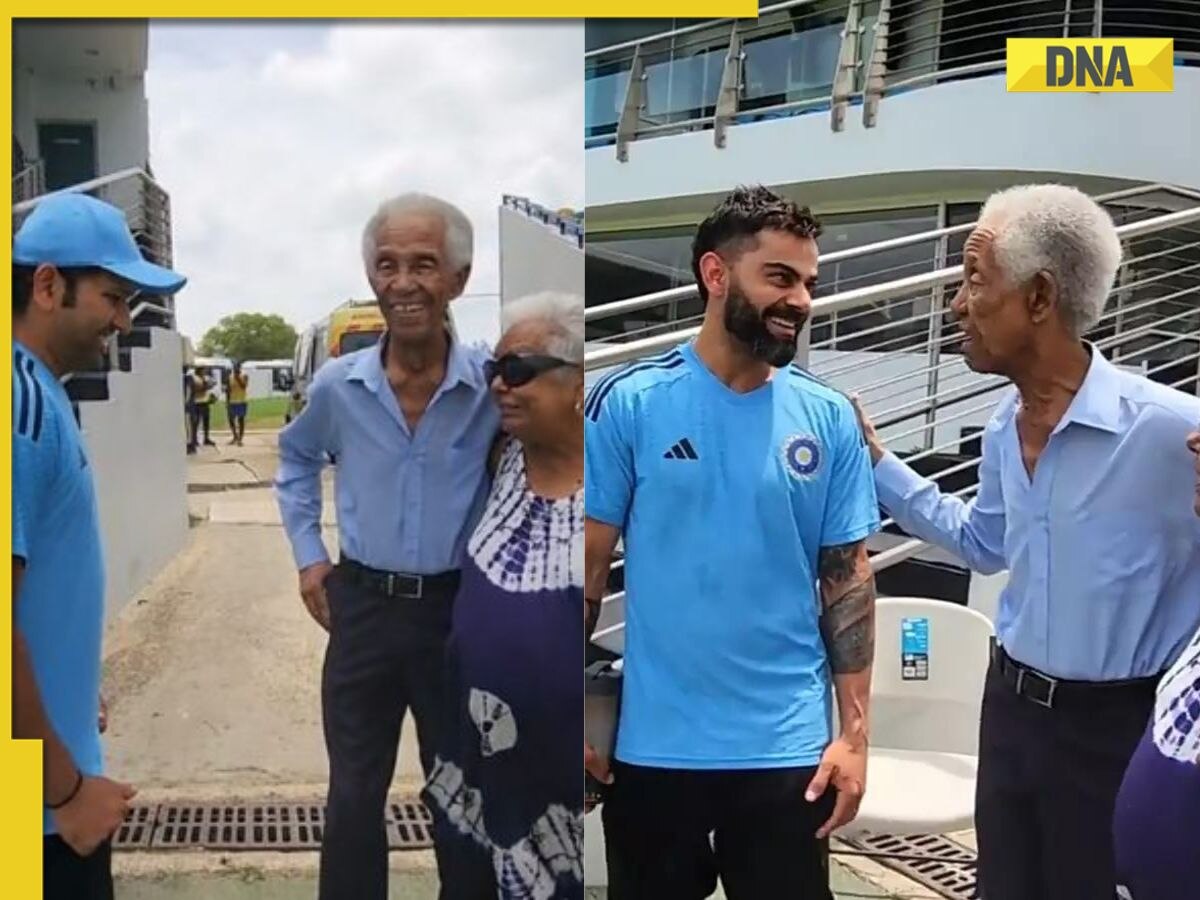 Watch: Virat Kohli, Rohit Sharma all smiles as Indian players meet Sir ...