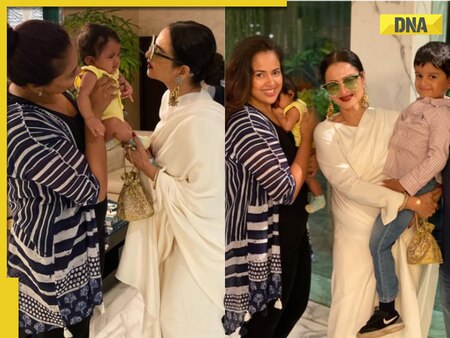 Sameera Reddy shares throwback pictures of her kids with Rekha, fans ...