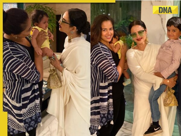 Sameera Reddy shares throwback pictures of her kids with Rekha, fans ...