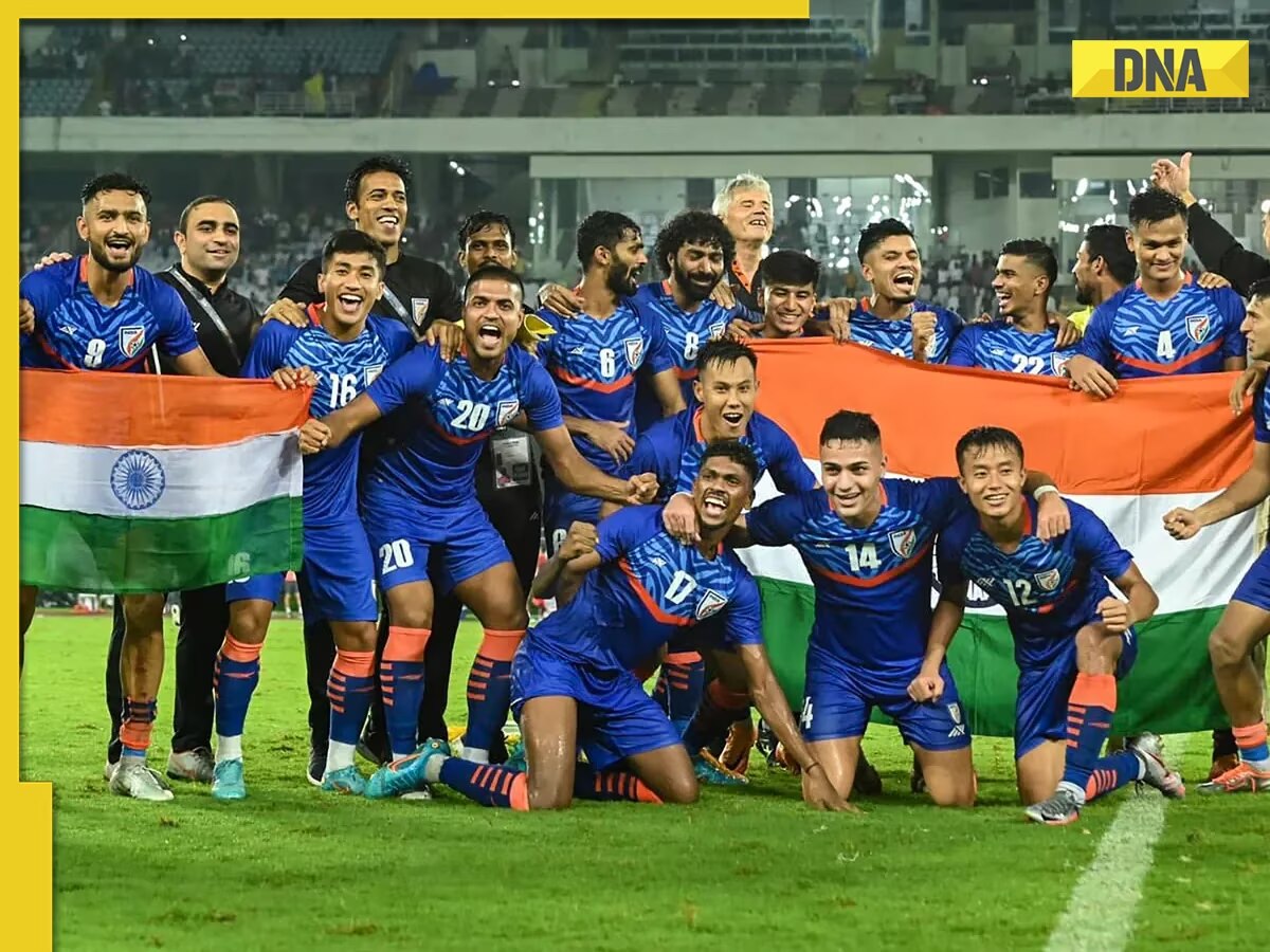 Indian football team takes a spot in sub-100 FIFA ranking for first ...