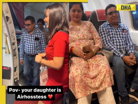 Viral video shows SpiceJet air hostess welcoming her parents onboard ...