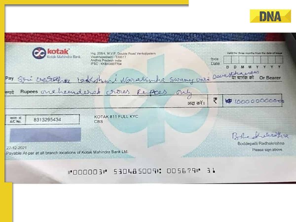 Man with Rs 17 in bank account deposits Rs 100 crore cheque in temple's ...