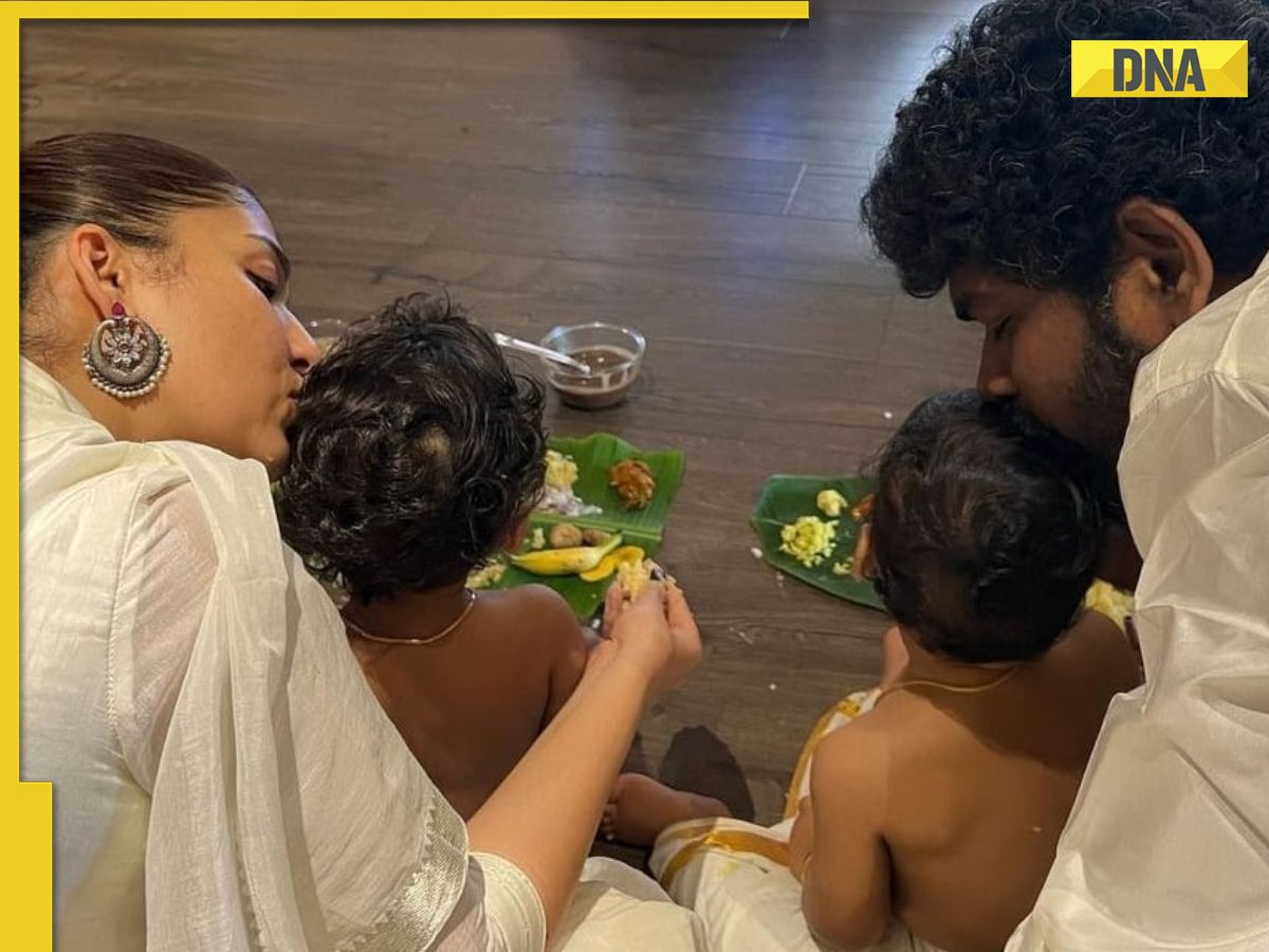 Nayanthara, Vignesh Shivan celebrate their first Onam with twins, serve food to Uyir and Ulagam ...