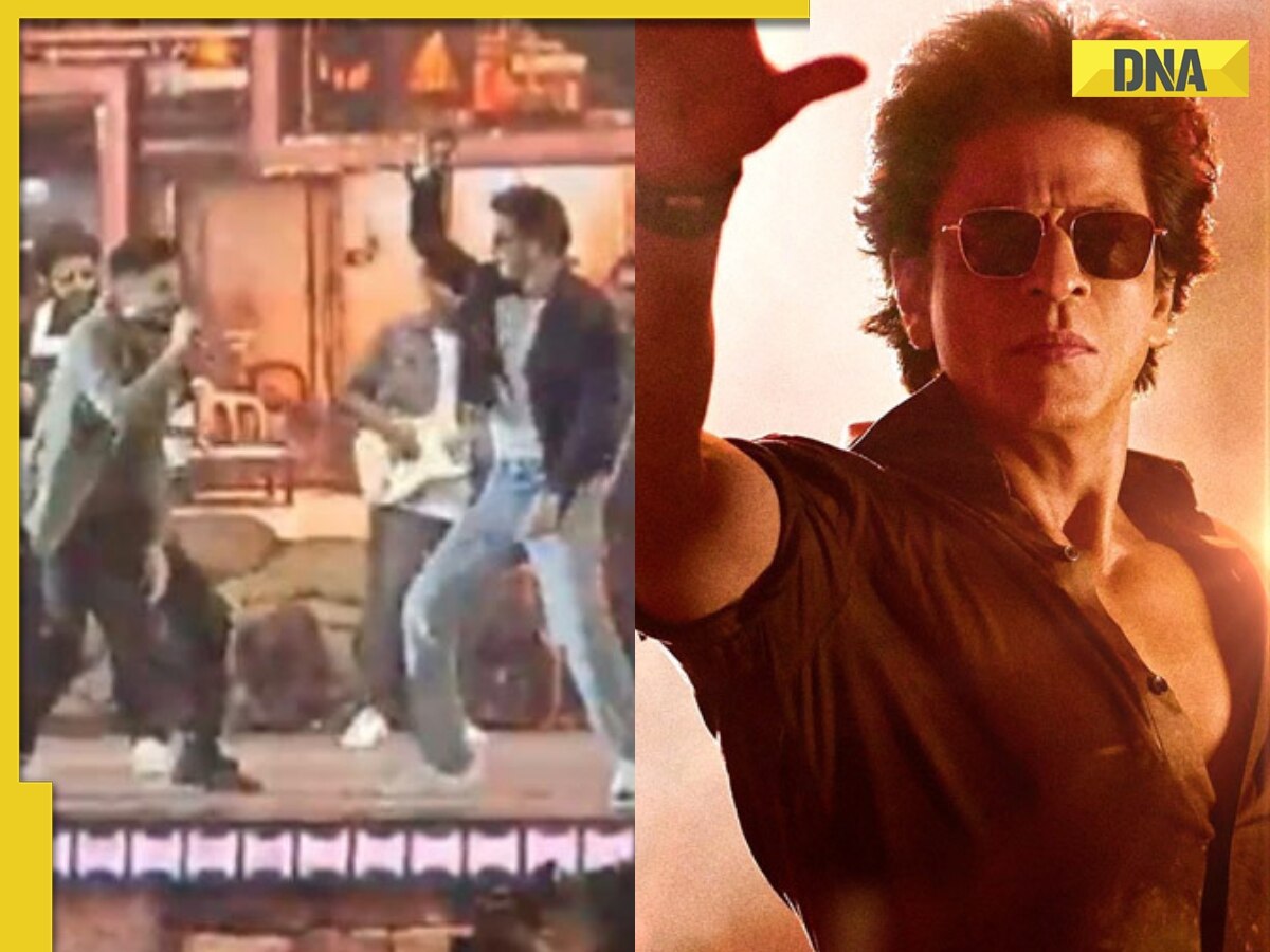 Watch: Shah Rukh Khan and Anirudh Ravichander give 'fiery' performance on Zinda Banda at Jawan's ...
