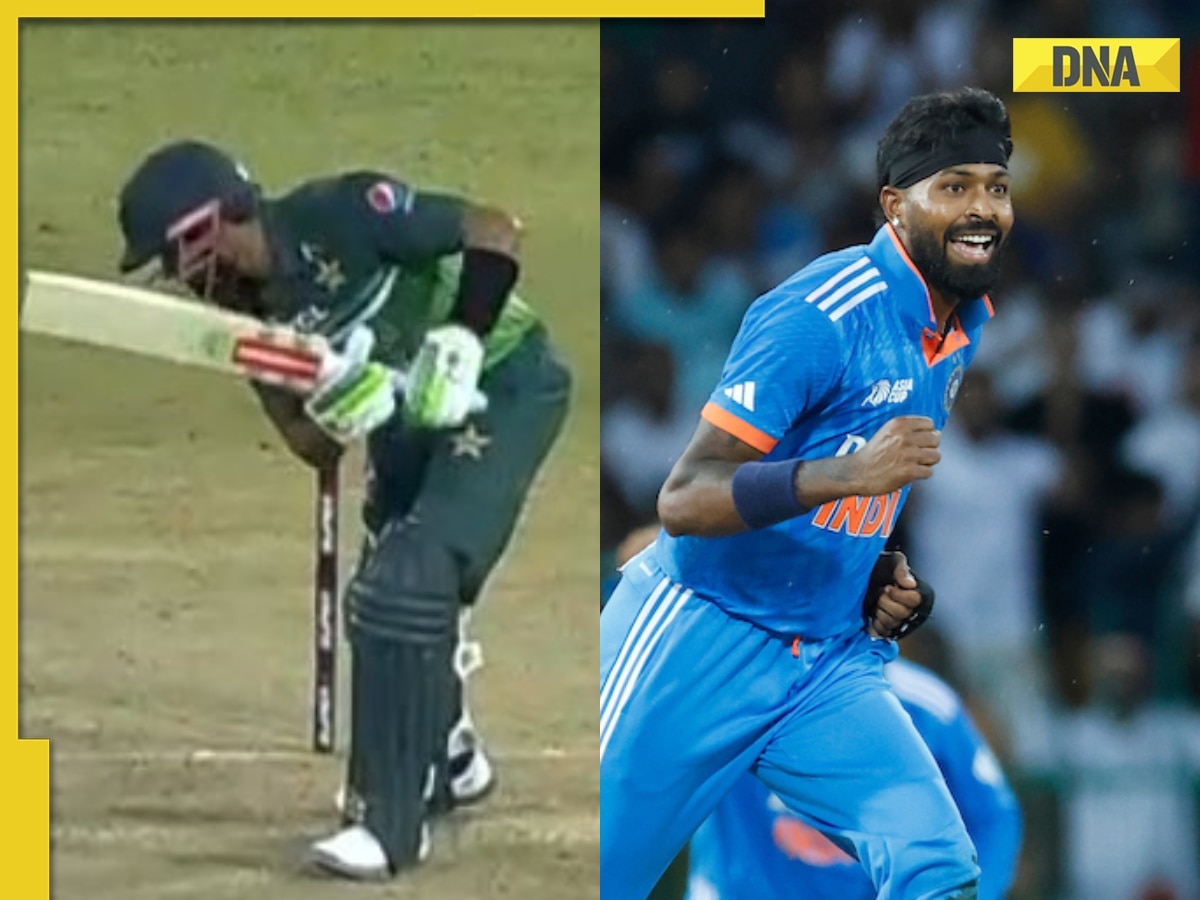 Watch: Hardik Pandya cleans up Babar Azam with in-seaming beauty during Ind vs Pak Asia Cup match