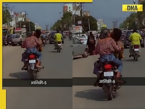Jaipur couple caught kissing on moving motorcycle, video goes viral