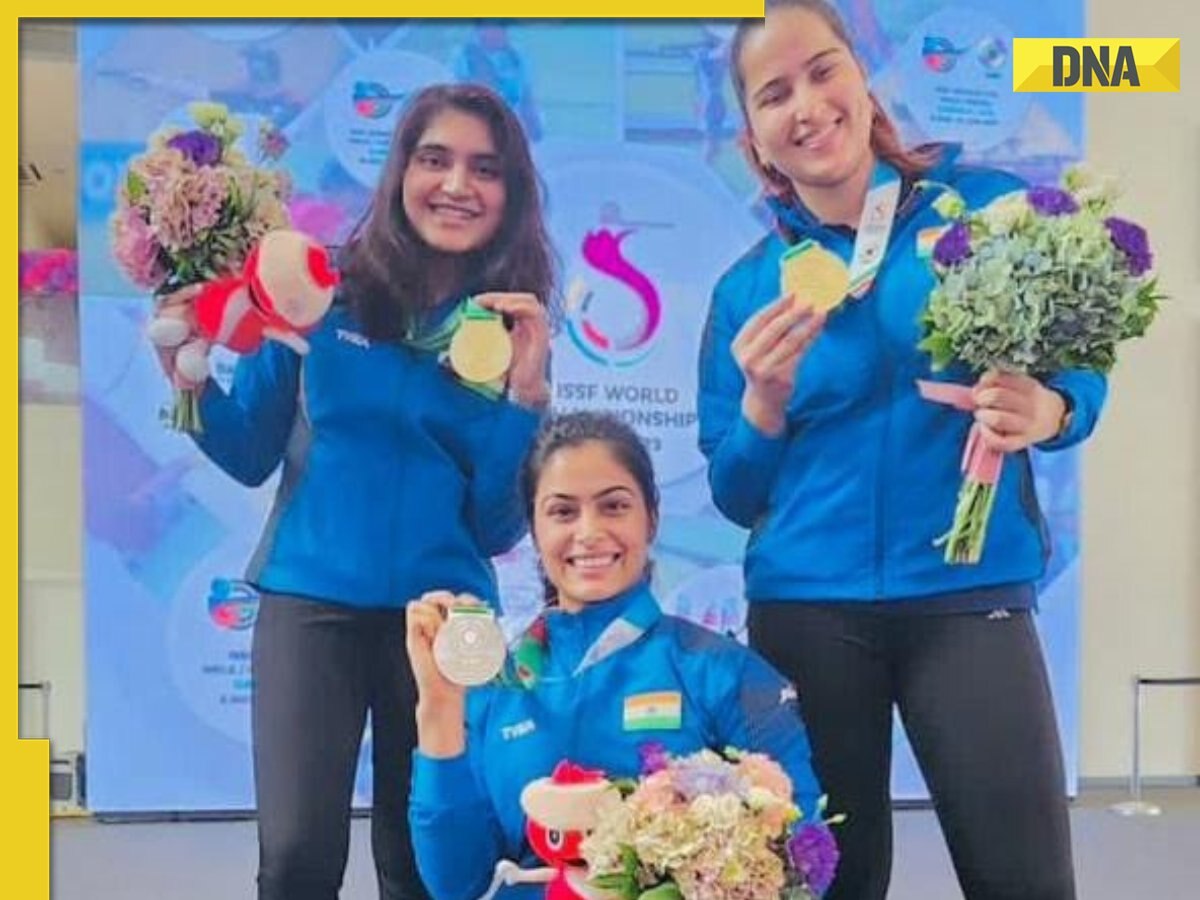 Asian Games: Shooters Manu Bhaker, Esha Singh, Rhythm Sangwal clinch Gold in Women's 25m pistol ...