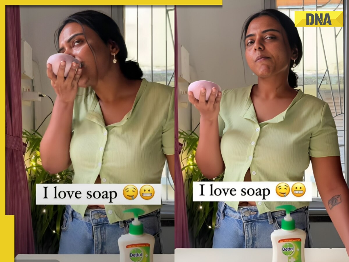 Viral video: Woman's 'soap-eating' act takes internet by storm, but it ...