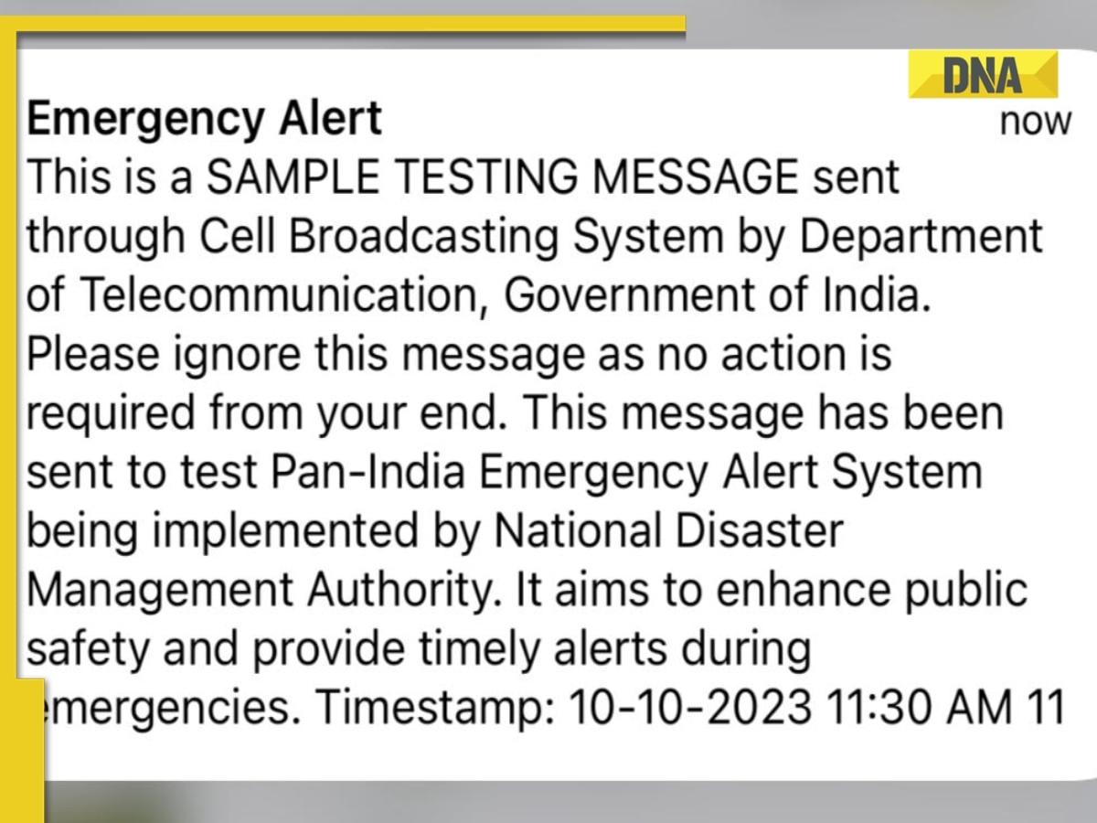 Received an Emergency Alert message on your phones with loud buzzer ...