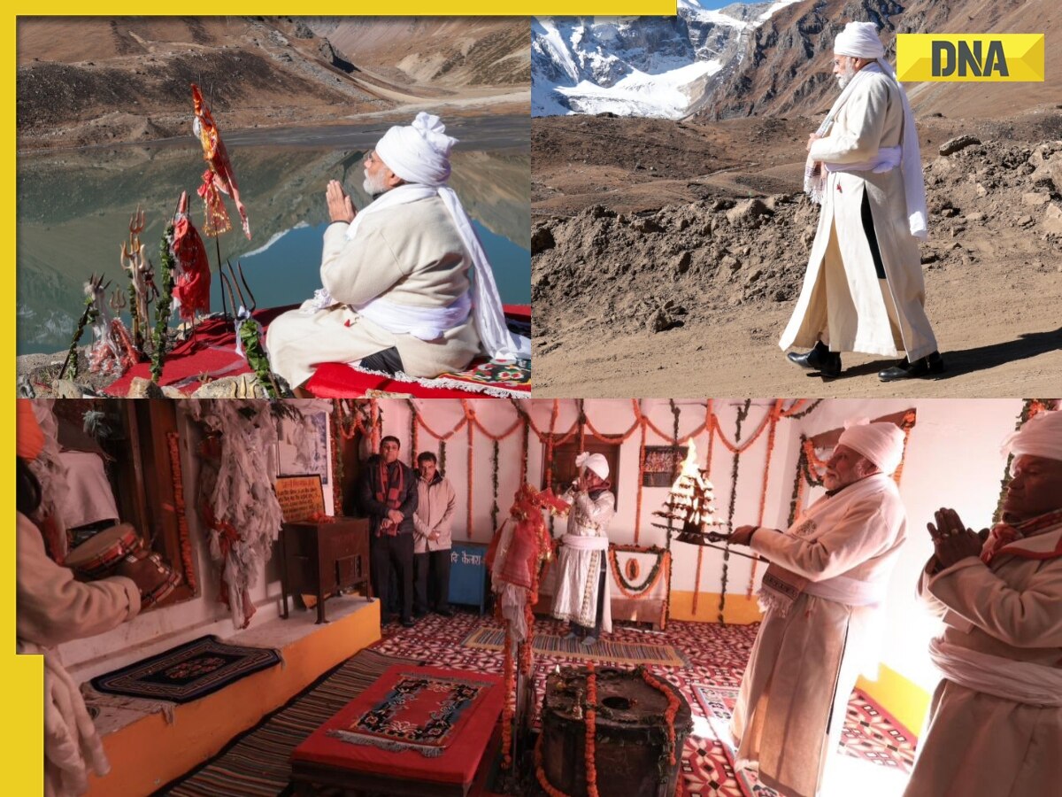 PM Modi offers prayers at Parvati Kund, Adi Kailash during Uttarakhand ...