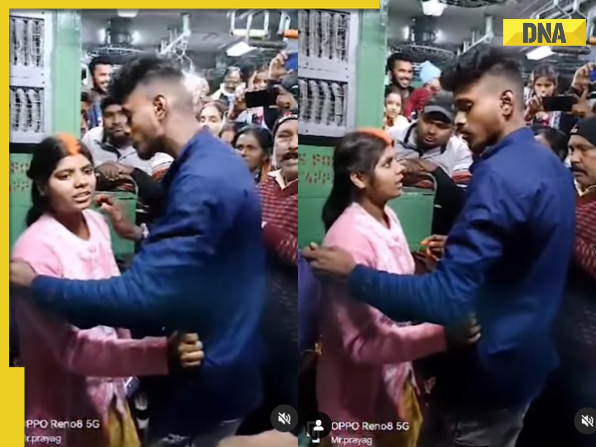 Viral video: Couple marries in moving train, social media reacts